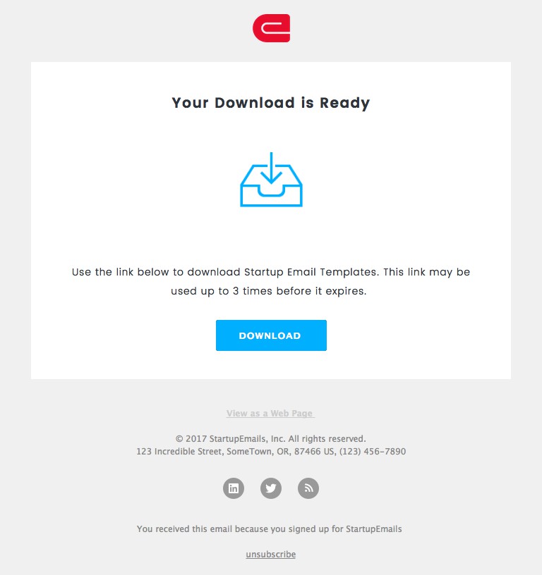 Download Responsive HTML Email Template